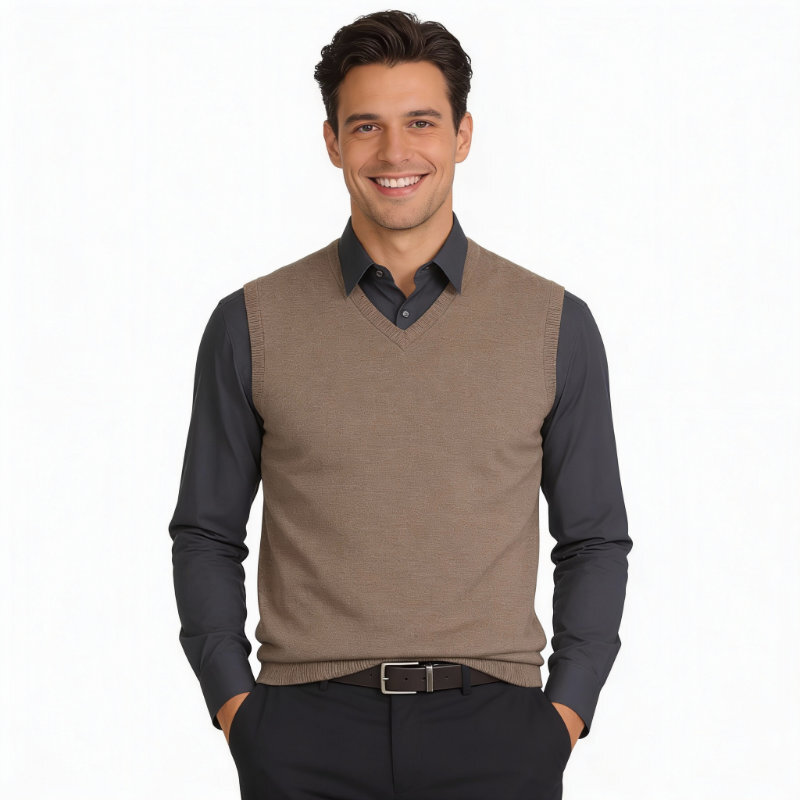Herren Pullunder, V-Ausschnitt, Marke REDMOND, 100% Baumwolle - Marveli ...